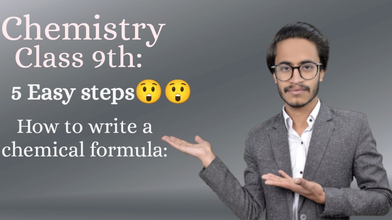 How to write chemical formula? 5 easy steps to understand it. - YouTube