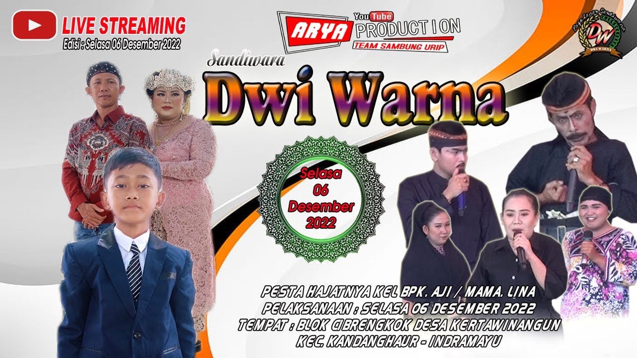 🎥 LIVE SIANG SANDIWARA ** DWI WARNA** || SELASA 06 DESEMBER 2022 || DS ...