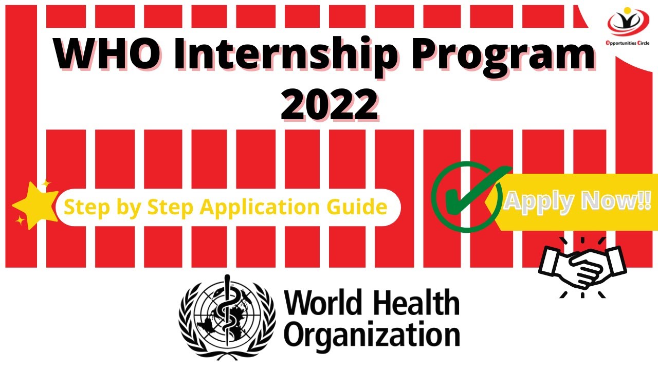 WHO Internship Program 2023 | International Internship | Apply Now ...