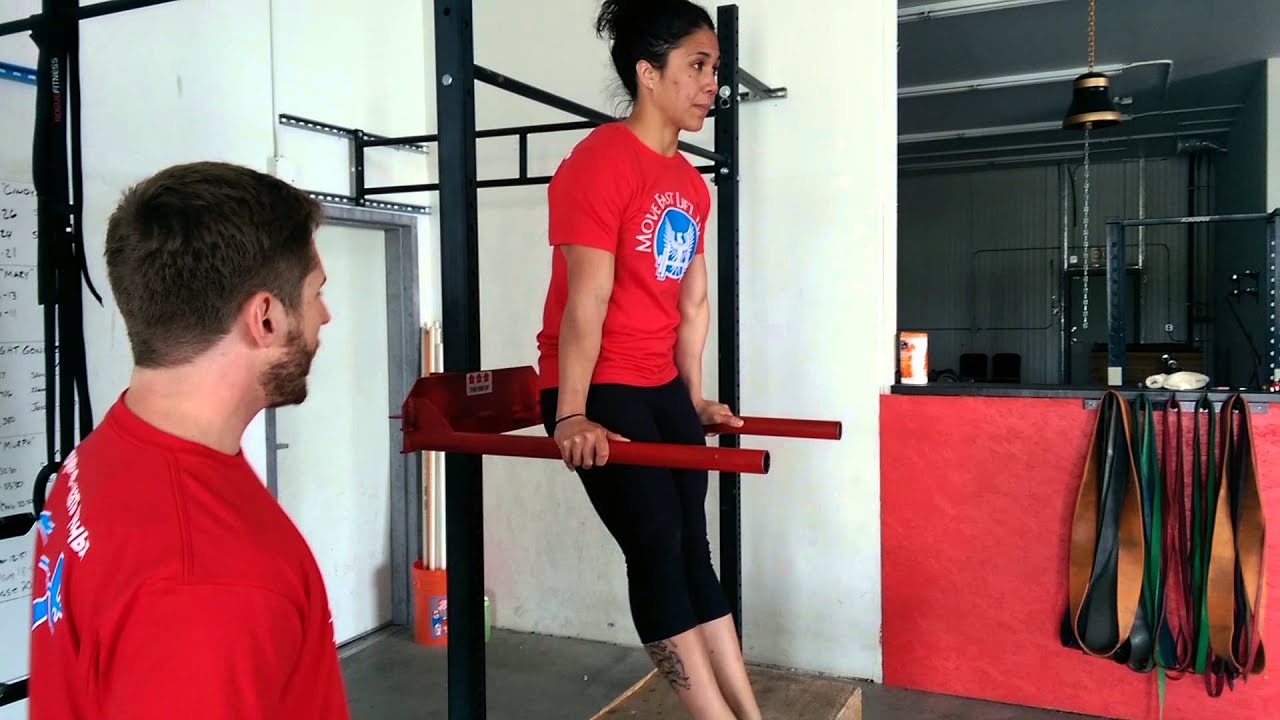 STRICT Parallel Bar Dip Demo - YouTube
