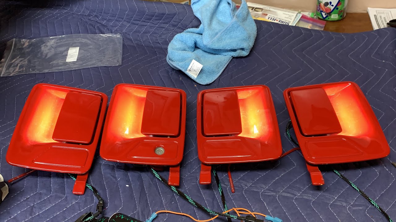 BUILDING LED SWITCHBACK DOOR HANDLES FOR MY 6.0 POWERSTROKE! *FIRST ON ...