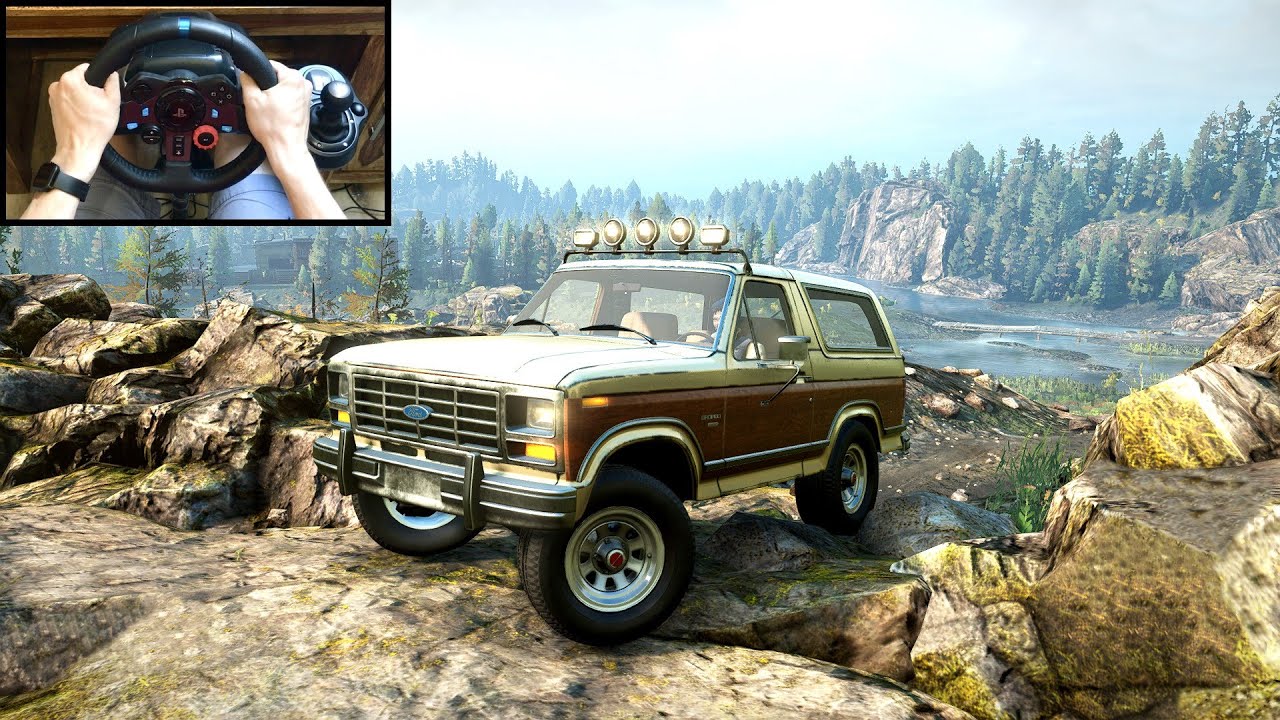 Ford BRONCO Realistic Offroading - SnowRunner Mods - Logitech G29 - YouTube