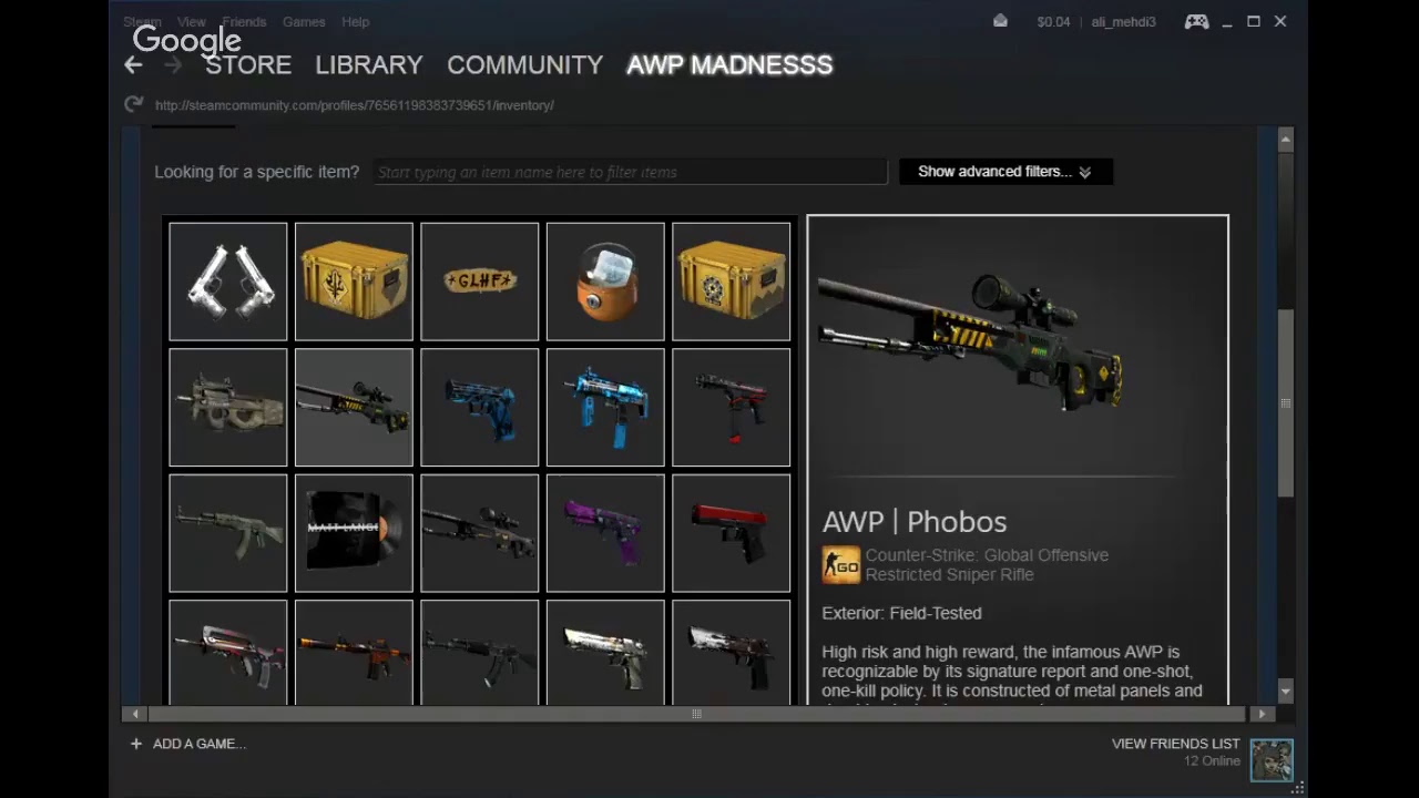 CSGO SKIN GIVEAWAY AWP PHOBOS - YouTube