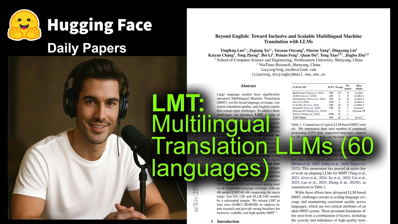 LMT: Multilingual Translation LLMs (60 languages) - YouTube