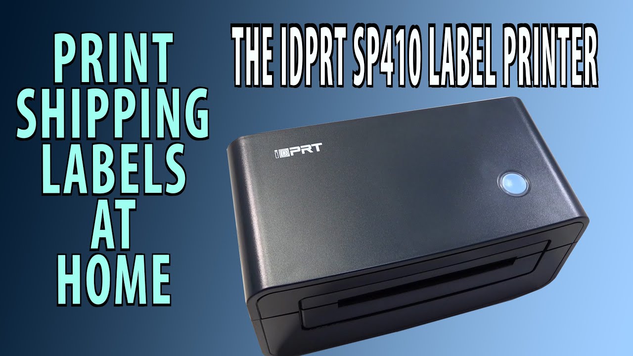 Print shipping labels at home with the IDPRT SP410 Label Printer! - YouTube