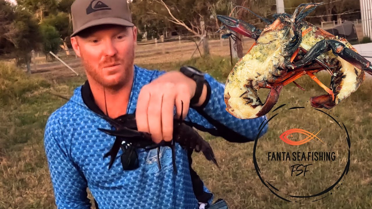 Marron fishing in the South West. Snaring in our private dam. - YouTube