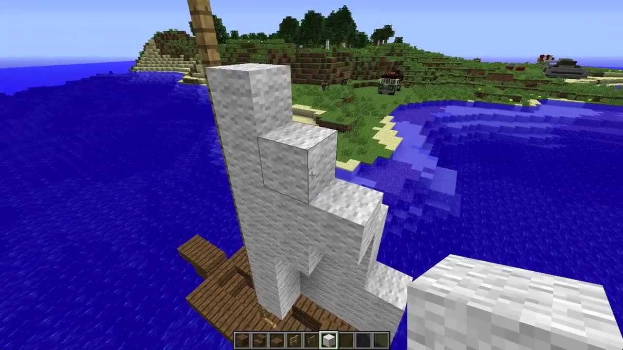 Simis Mini Creations in Minecraft: Segelboot Tutorial - YouTube