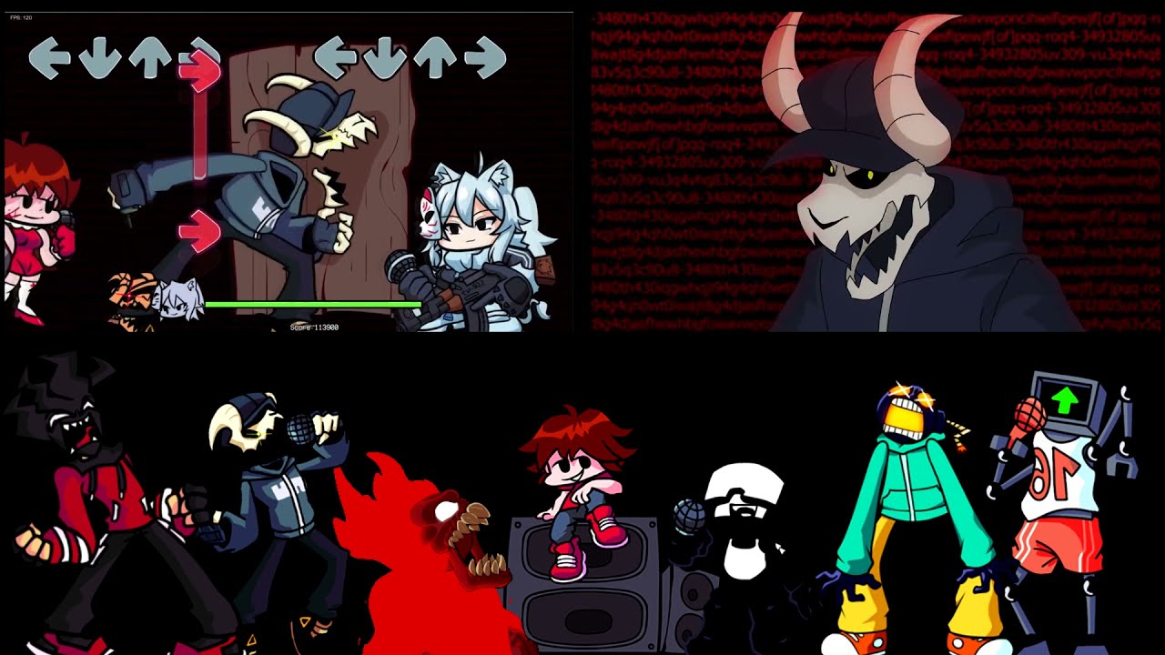 Manifest FNF But Every Turn a Different Cover is Used Blantados VS Tang ...