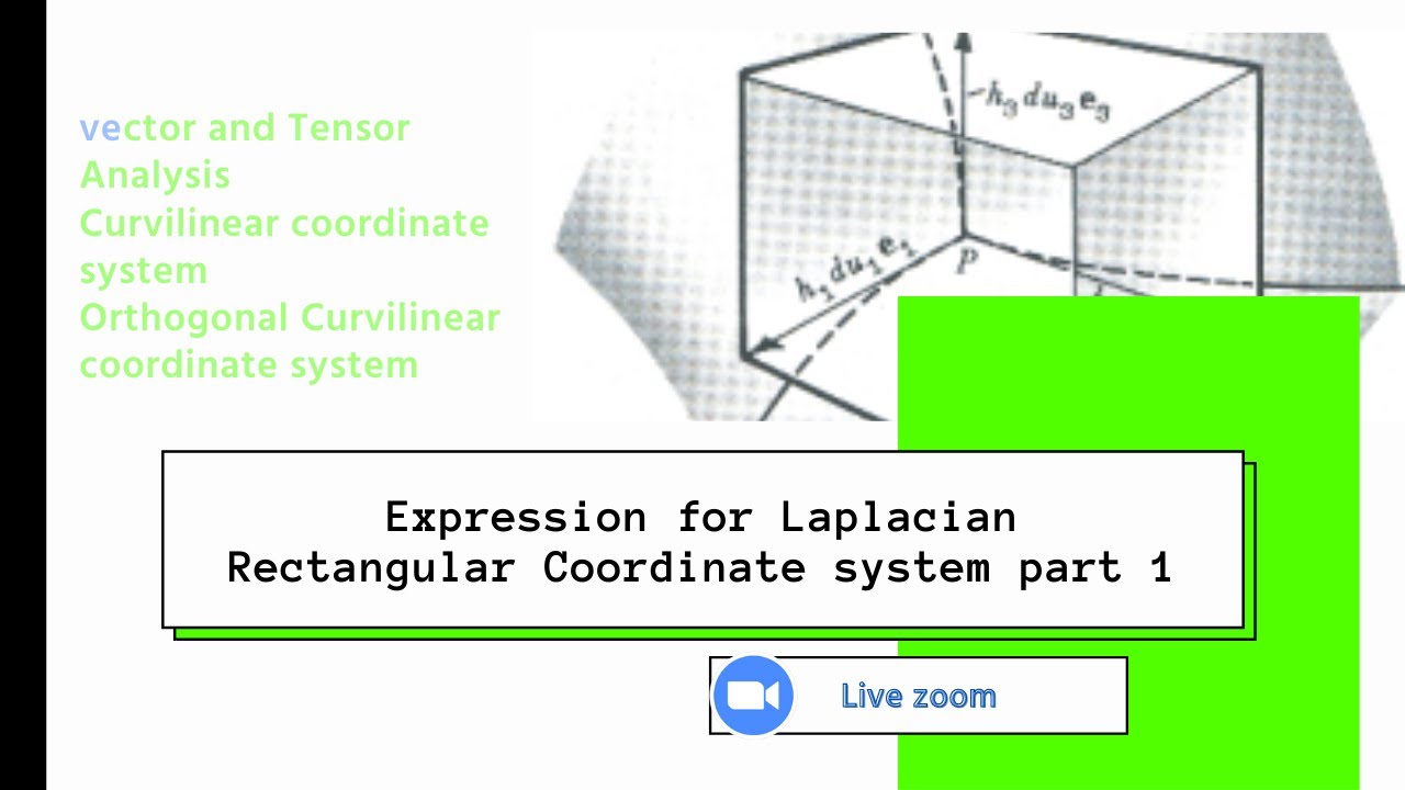 Lecture 24 || Expression for Laplacian || Rectangular Cartesian ...