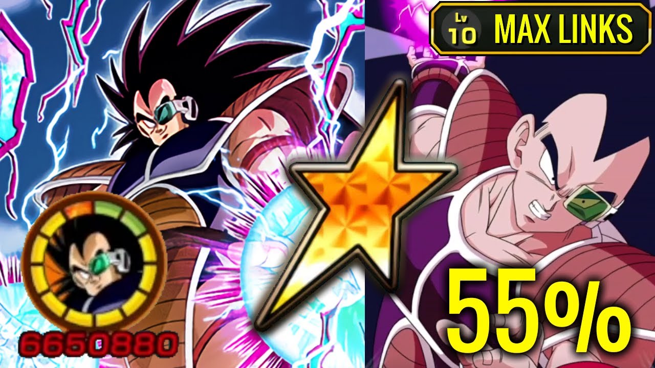 55% PHY RADITZ WITH LEVEL 10 LINKS SHOWCASE! (NO DUPES!) | DBZ Dokkan ...