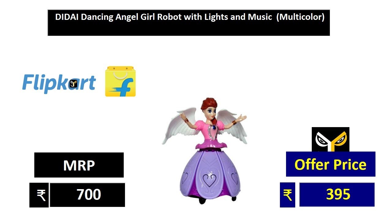 DIDAI Dancing Angel Girl Robot with Lights and Music Multicolor - YouTube