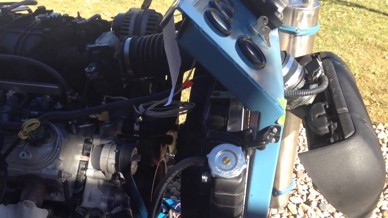 6.0L LS engine run stand - YouTube