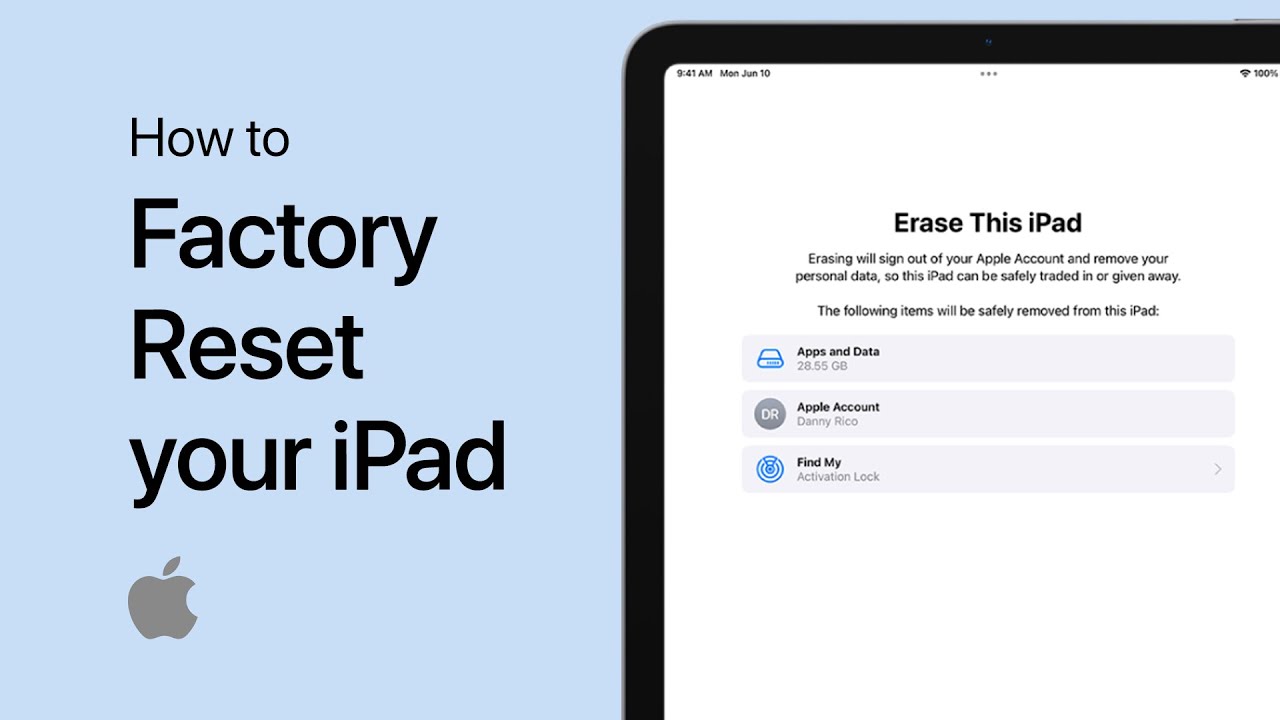 How To Factory Reset your iPad - Easy Guide - YouTube