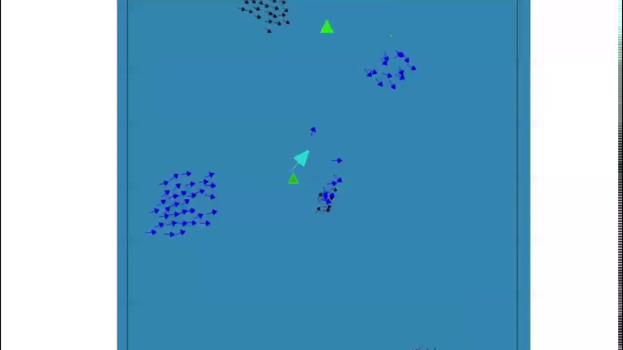 Agent Based fish schooling model - YouTube