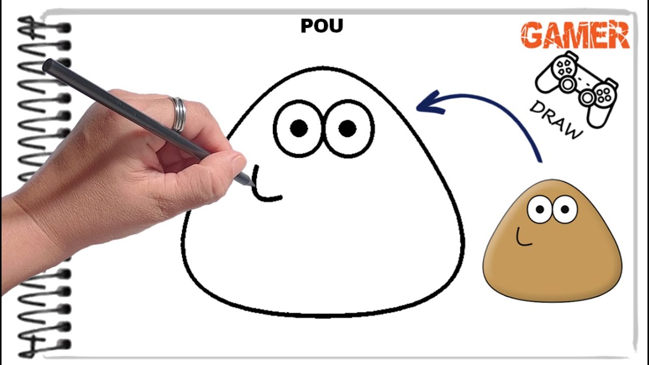 Como Desenhar o POU jogo - How to Draw POU game - YouTube