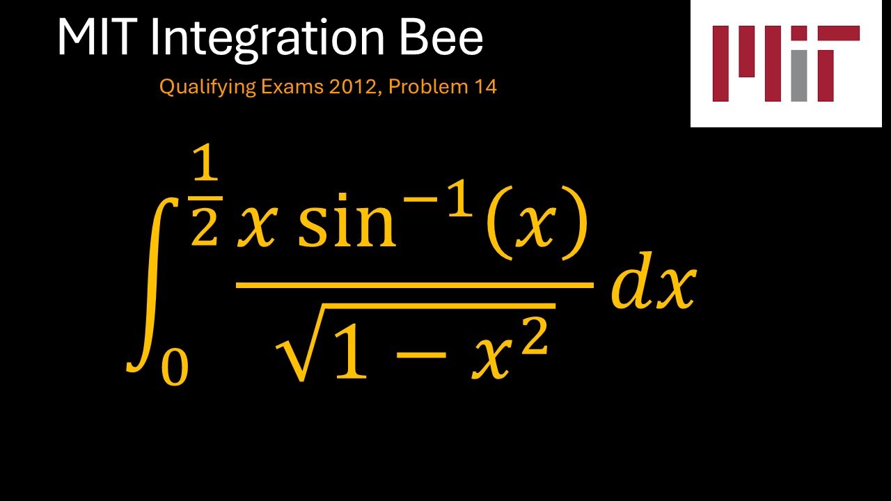 MIT 2012 Integration Bee Qualifying Exams, Problem 14 - YouTube