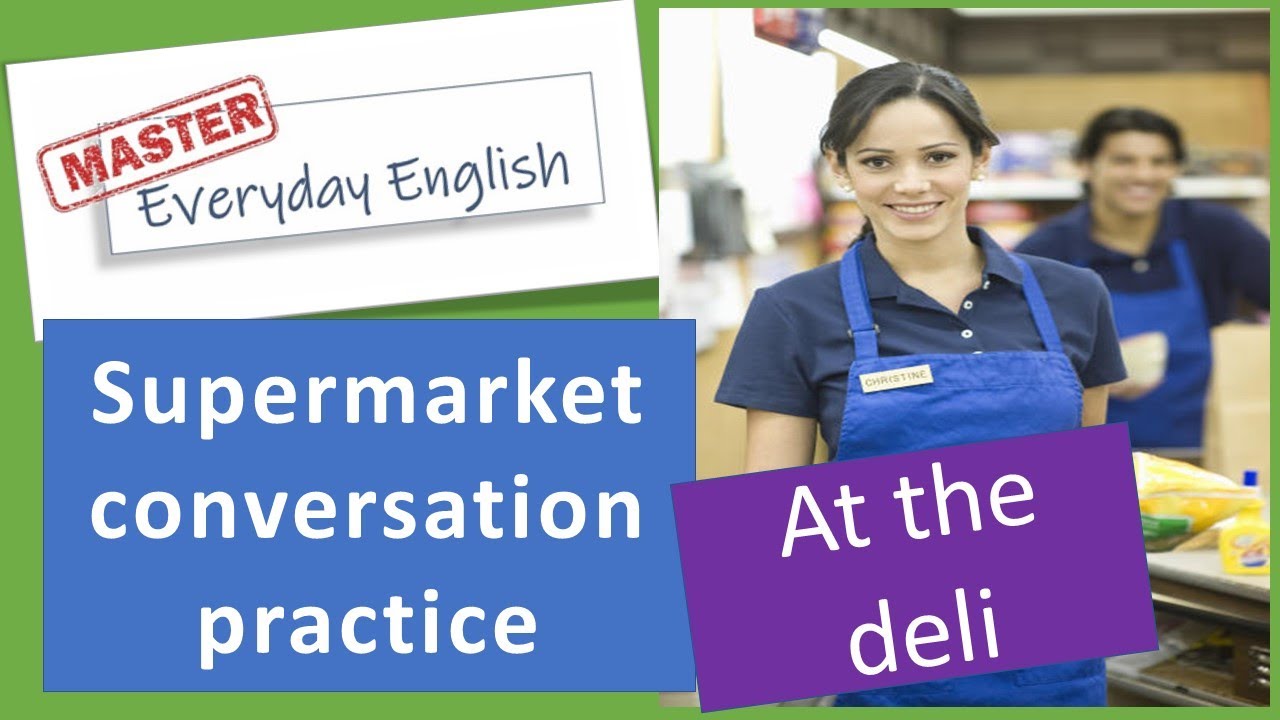 English conversation at the Supermarket - YouTube