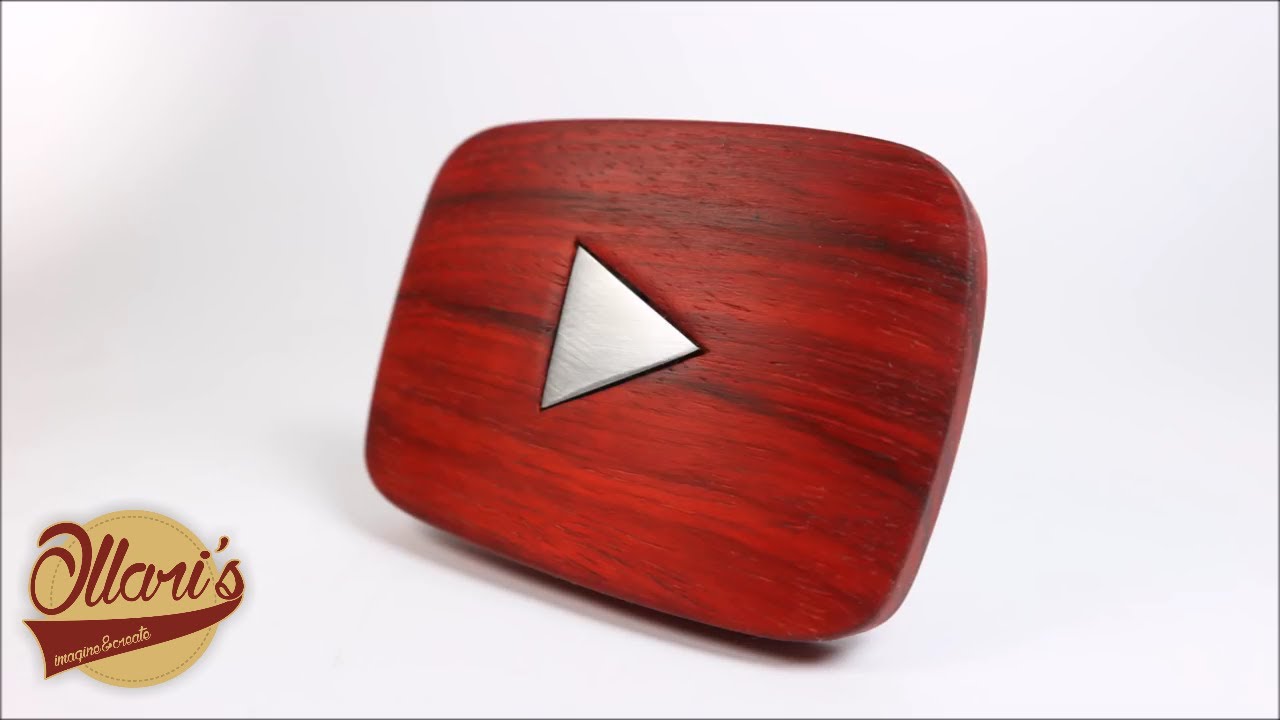 Make a YouTube Play Button Belt Buckle with knife - YouTube