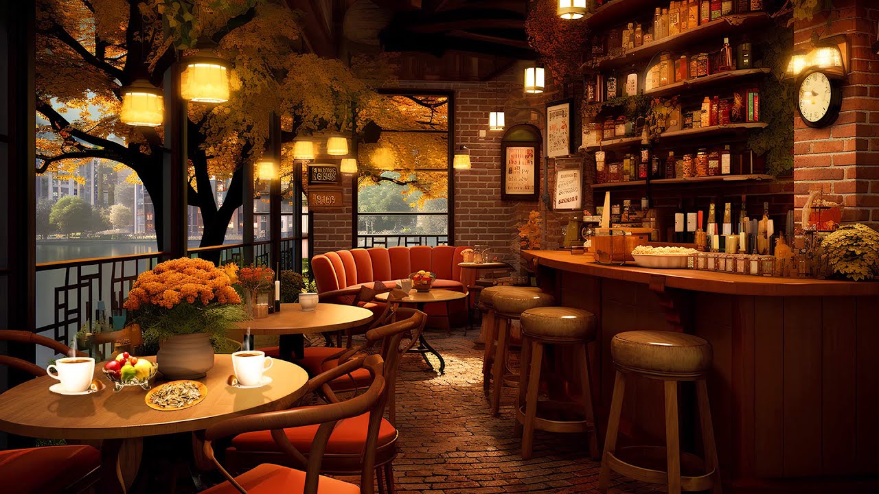 Smooth Jazz Piano for Relax, Study ☕ Cozy Coffee Shop Ambience ...