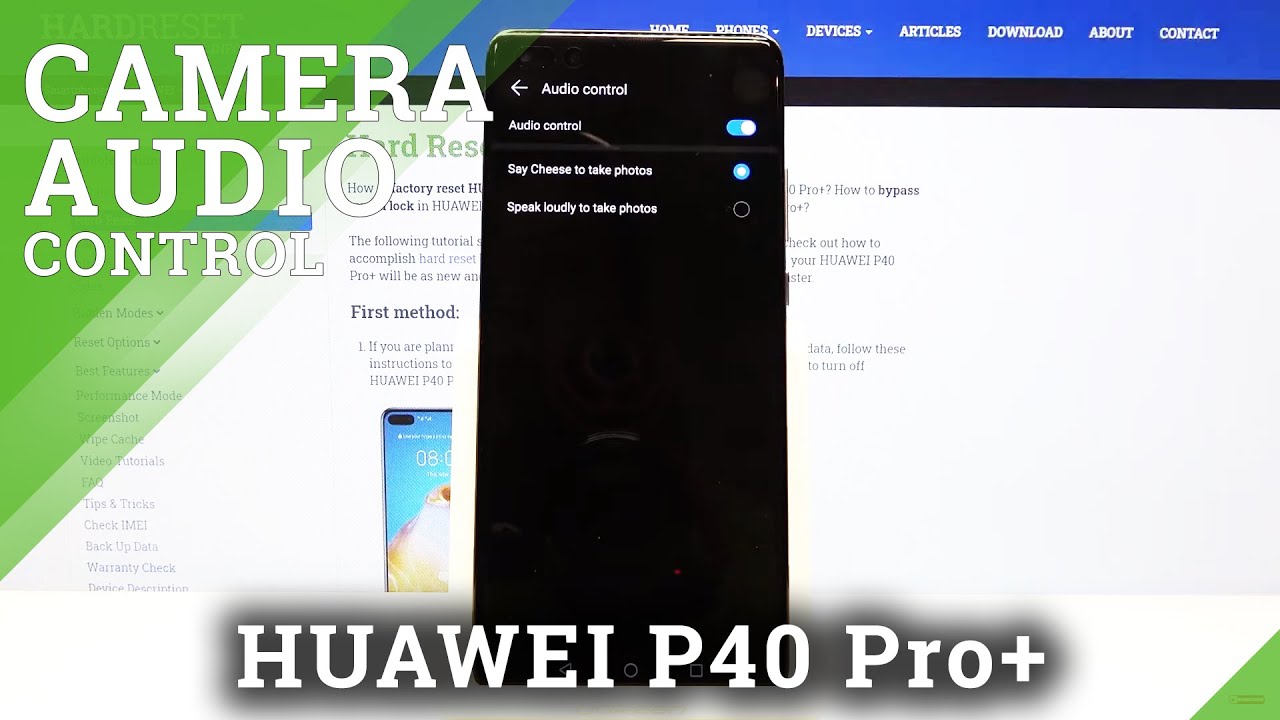 How to Activate Audio Control in HUAWEI P40 Pro+ - Use Camera Audio ...