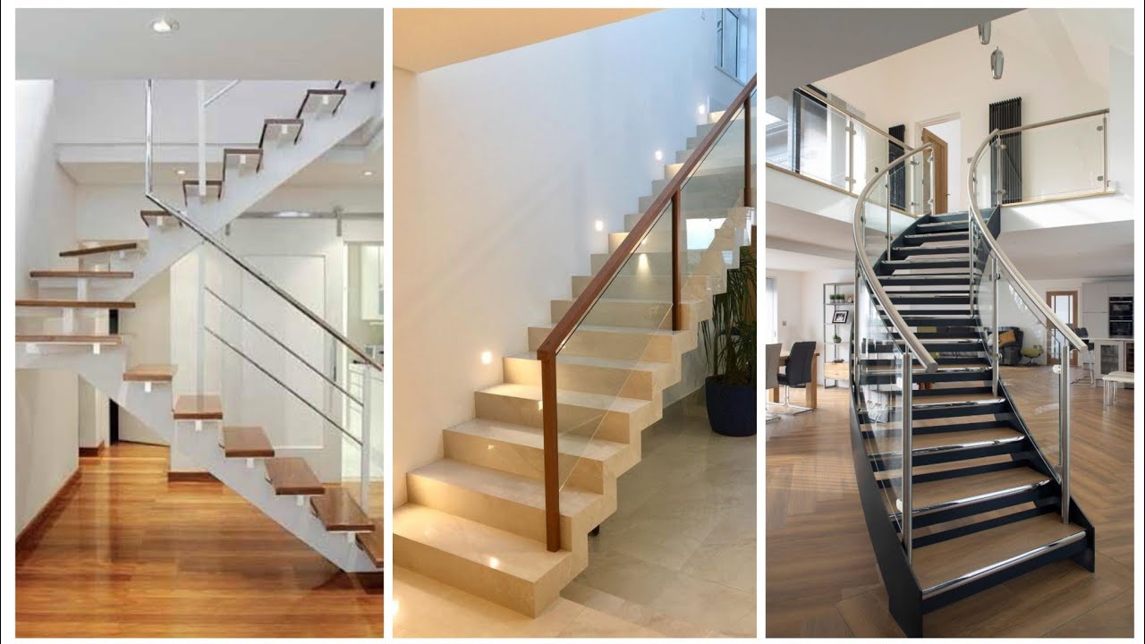 Top Stylish prettiest Glass& Steel Staircase ideas & stair railing ...