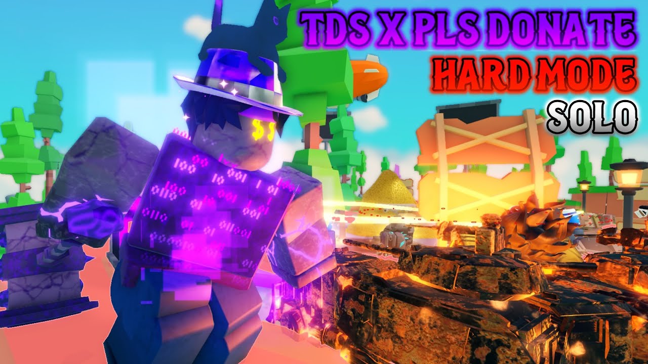 [HARD MODE] || TDS x Pls Donate Event - SOLO || Tower Defense Simulator ...