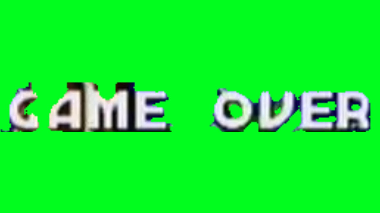 Sonic Game Over Green Screen - YouTube