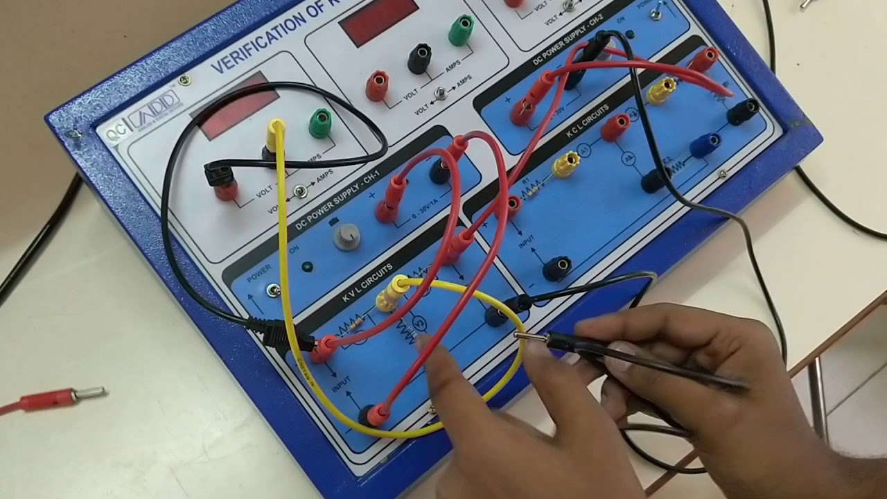 Kvl(kirchoff's voltage law) electrical experiment - YouTube