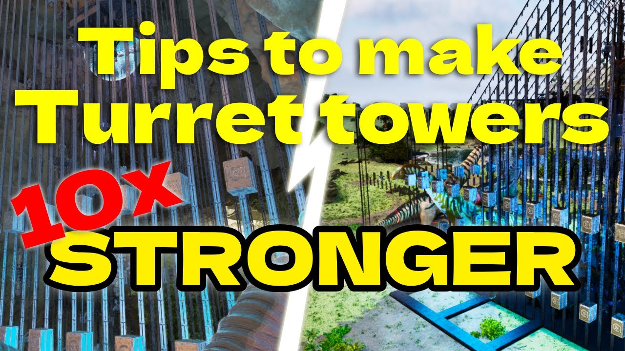 Tips to make your turret towers 10x STRONGER!! Ark Ascended - YouTube
