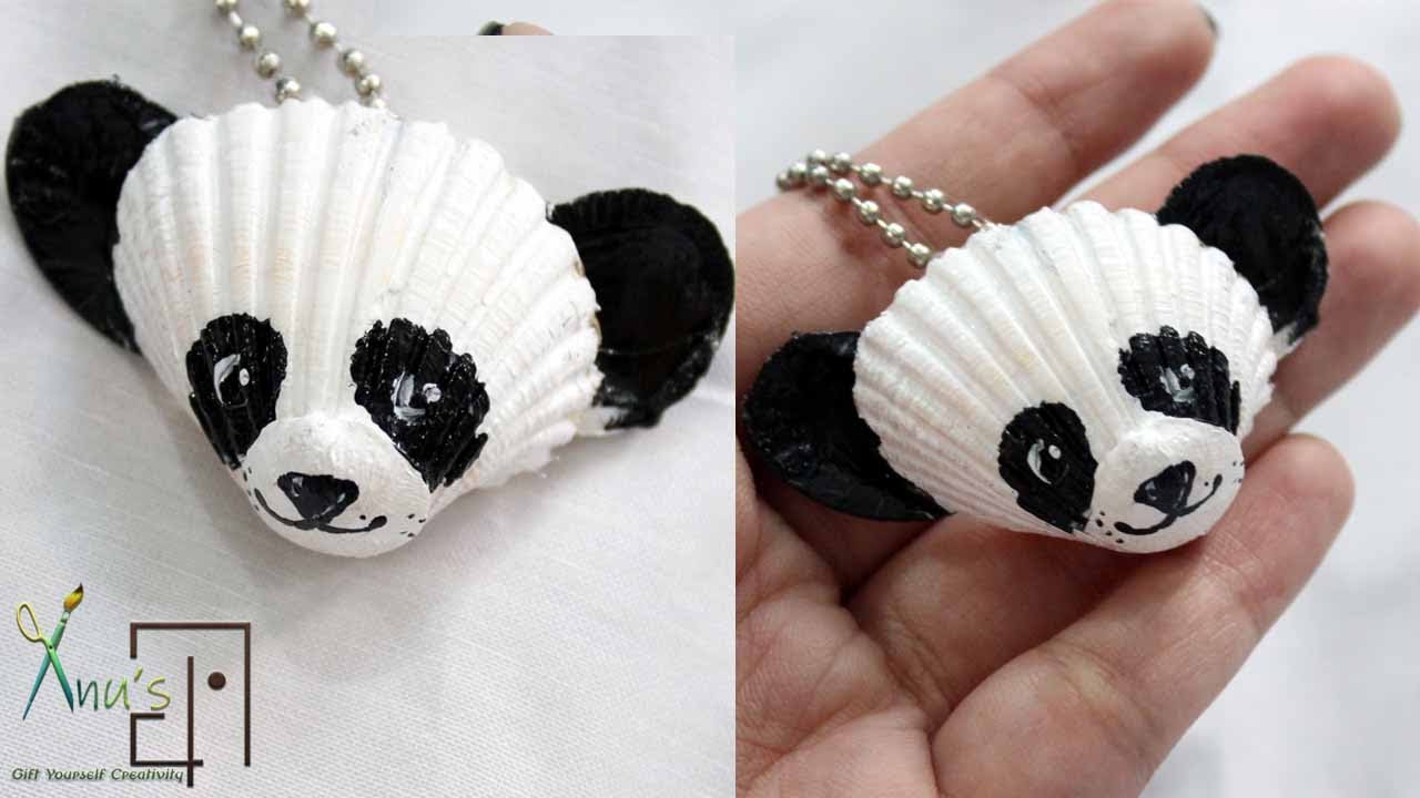 Cute Panda DIY || Easy Craft || Sea shell craft || - YouTube