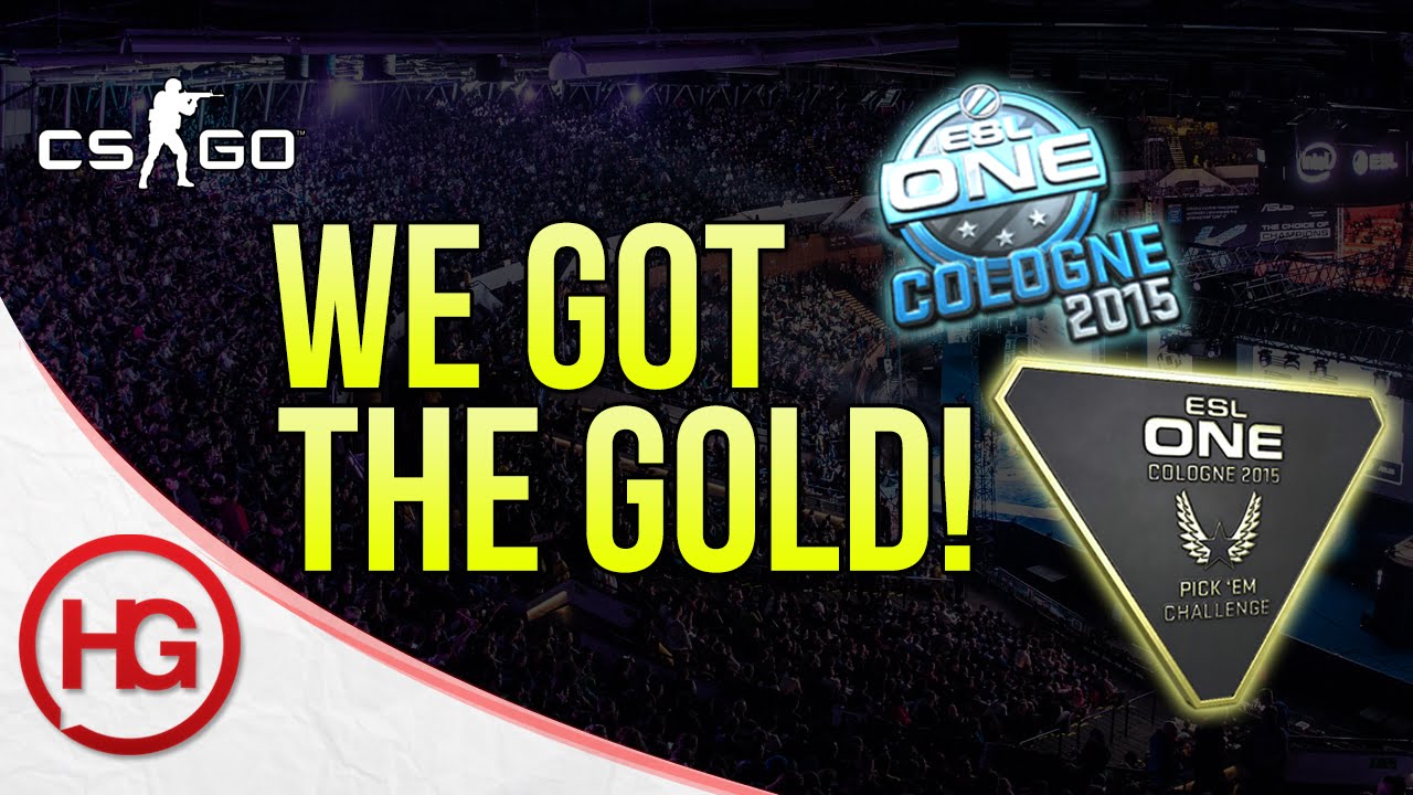 Gold Pick'Em Trophy! (ESL One Cologne 2015) - YouTube