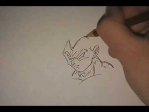 How to draw Majin Vegeta - YouTube