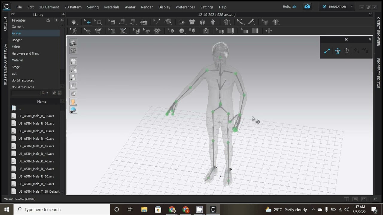 clo3d CLo3D avatar IK tool make your own pose #clo3d - YouTube