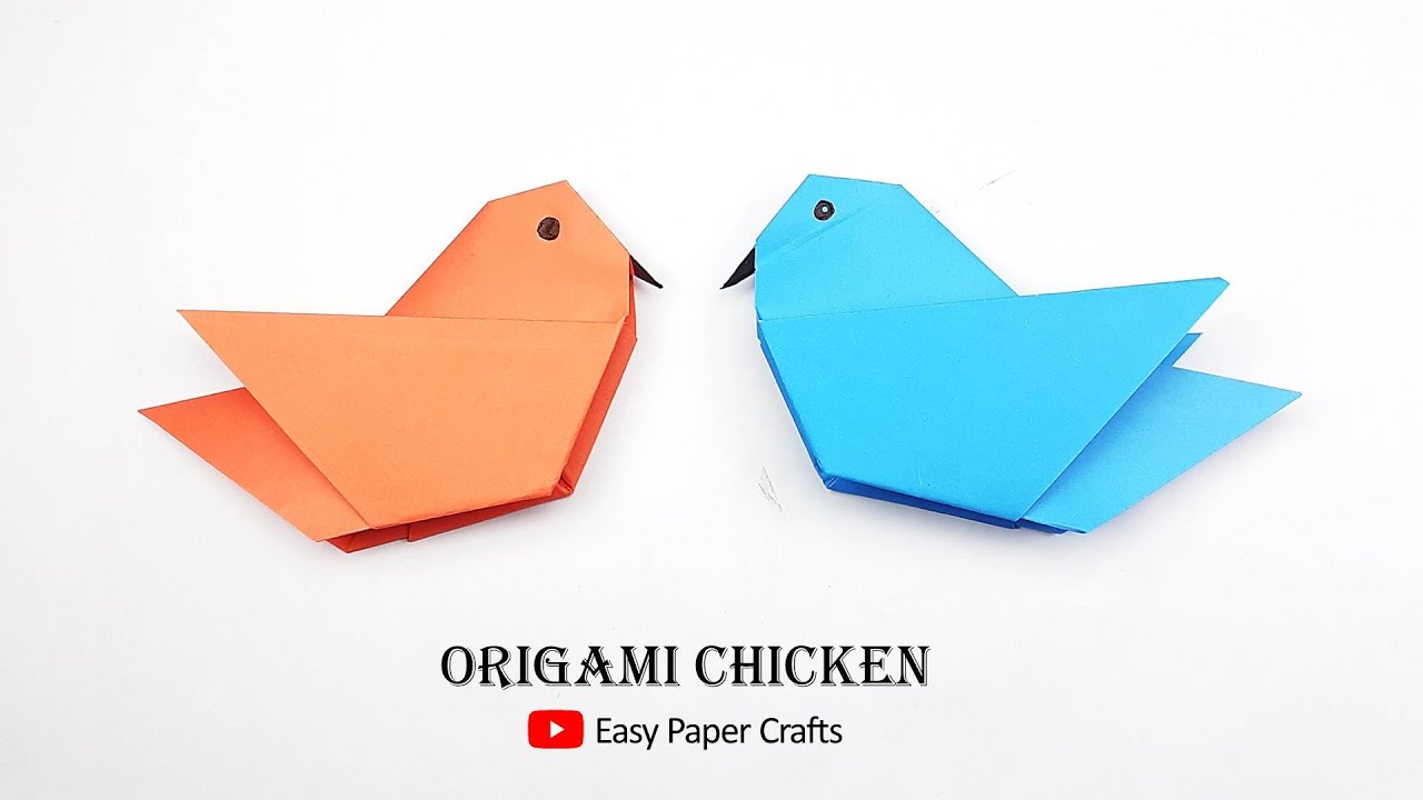 How to Make a Paper Chicken | Origami Chicken | Paper Wrap Chicken ...