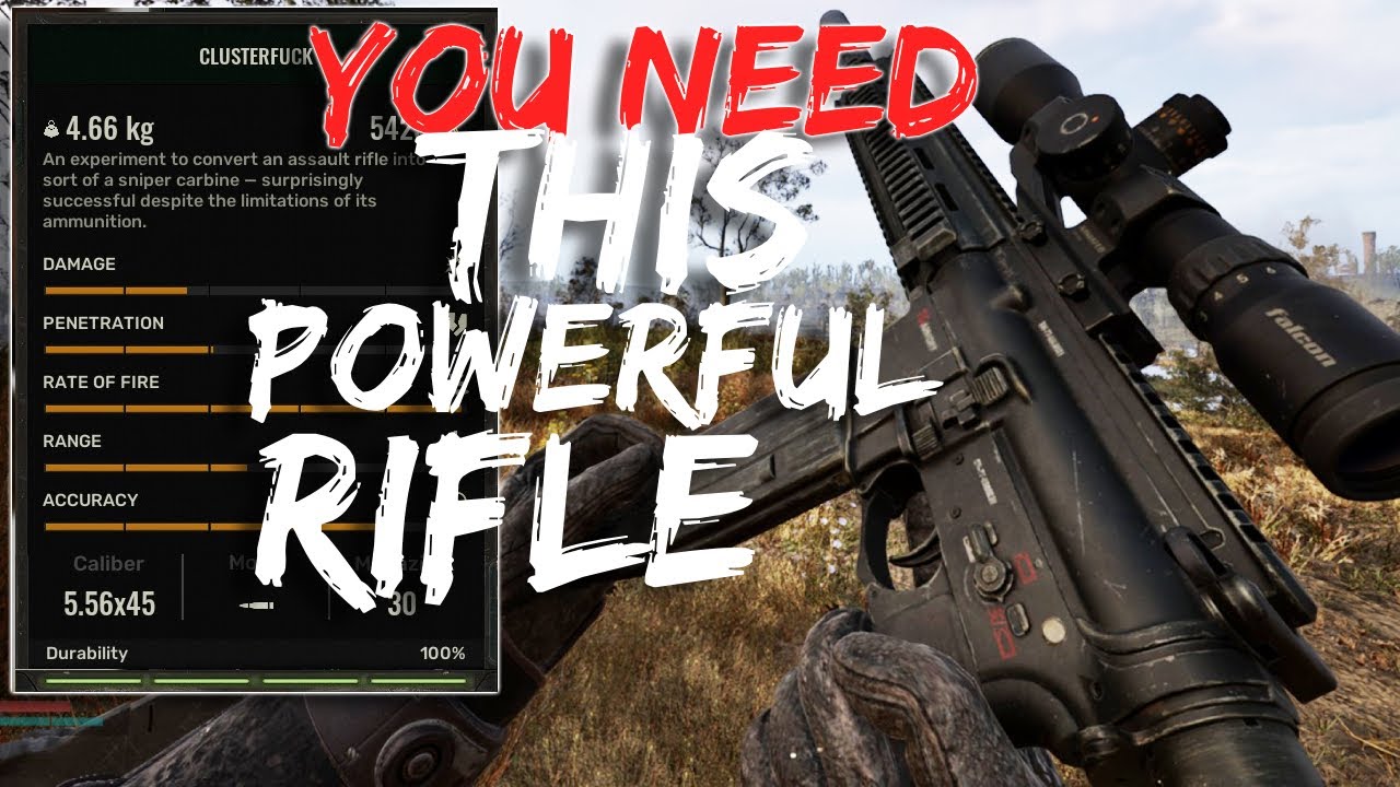 STALKER 2 The Most Powerful Rifle UNIQUE AR 416 (HK416) "CLUSTERFUCK ...