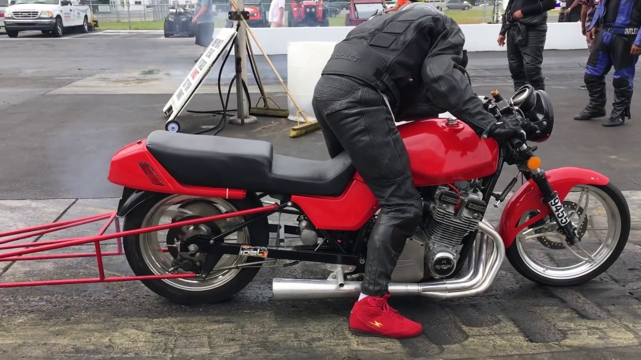 CRASH!! Dragbike Racer Hits the Wall! Motorcycle Accident! - YouTube