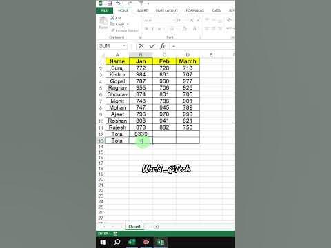 excel interview question with answer ! sum without hidden row ! #excel #viral # ...