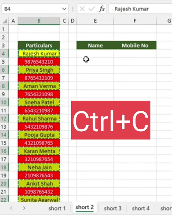 Excel sheet में number और taxt अलग कैसे करे#excelshortcuts #exceltips #exceltricks # ...