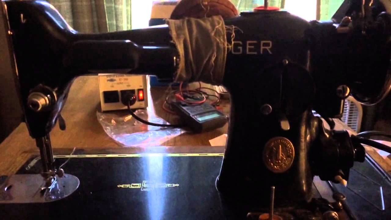 1937 Singer Sewing Machine (English) - YouTube