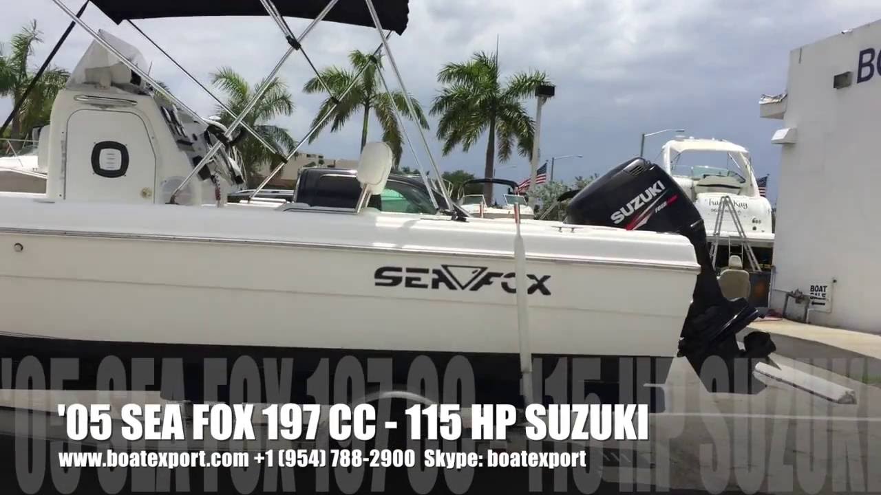 2005 Sea Fox 197 Center Console for sale - YouTube