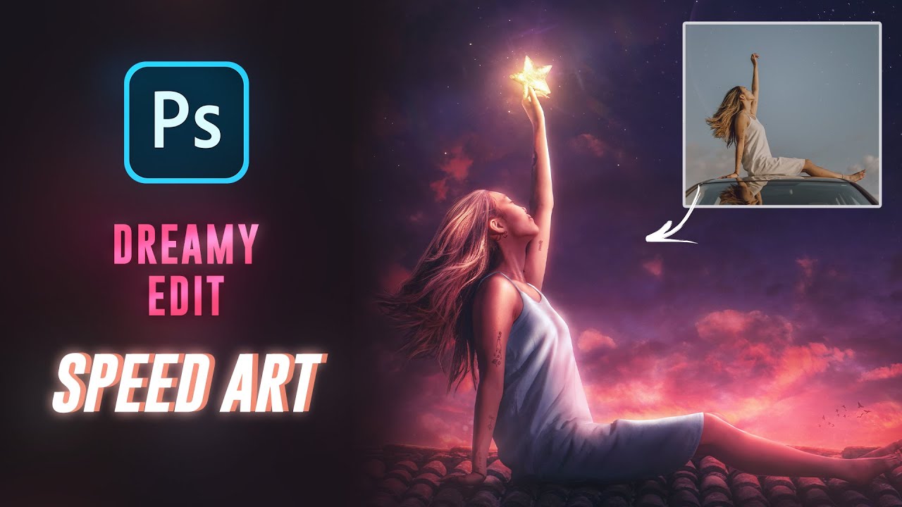 Creating "DREAMY EDIT" in Photoshop - Photoshop Speed Art (Photo ...