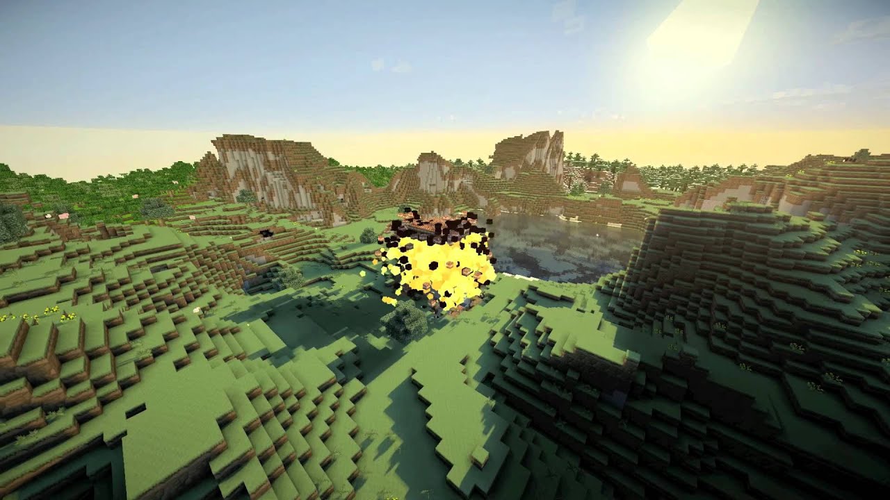 Minecraft: 1000 TNT Explosion, 30 fps - YouTube