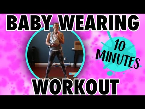 BEST Babywearing Workout Video | Effective Postpartum Exercises - YouTube