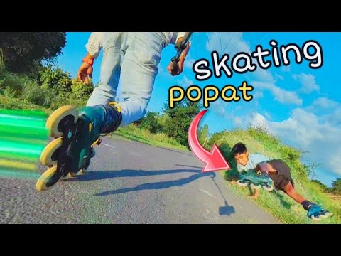 आज फिर hua skating karte wakt popat 😱// Vivek गिर गया || don't miss end ...