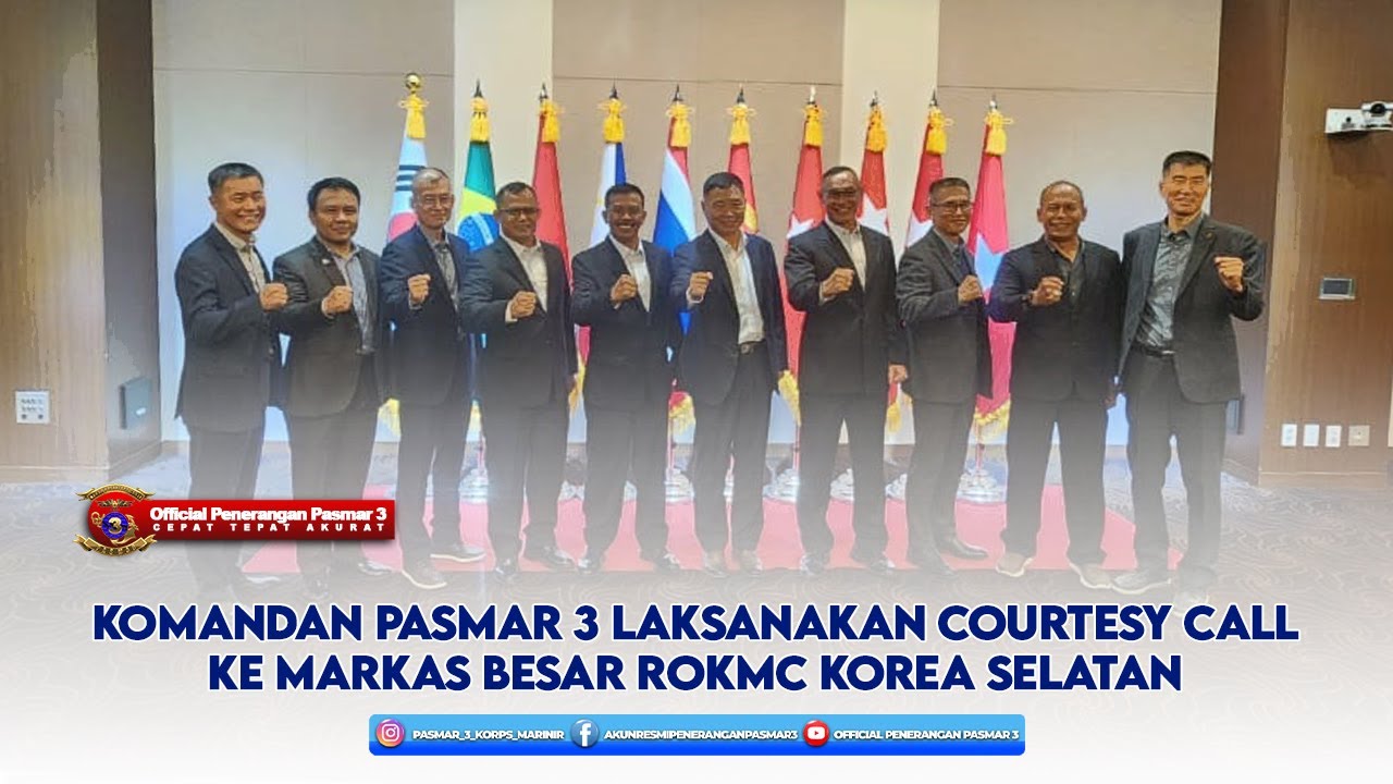 Komandan Pasmar 3 Laksanakan Courtesy Call Ke Markas Besar ROKMC Korea ...