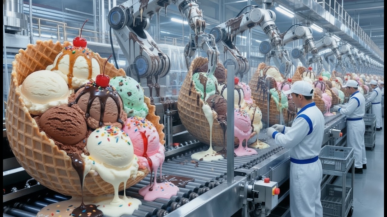 Millions of ICE CREAMs Made Daily Discover the Secrets Behind the ...