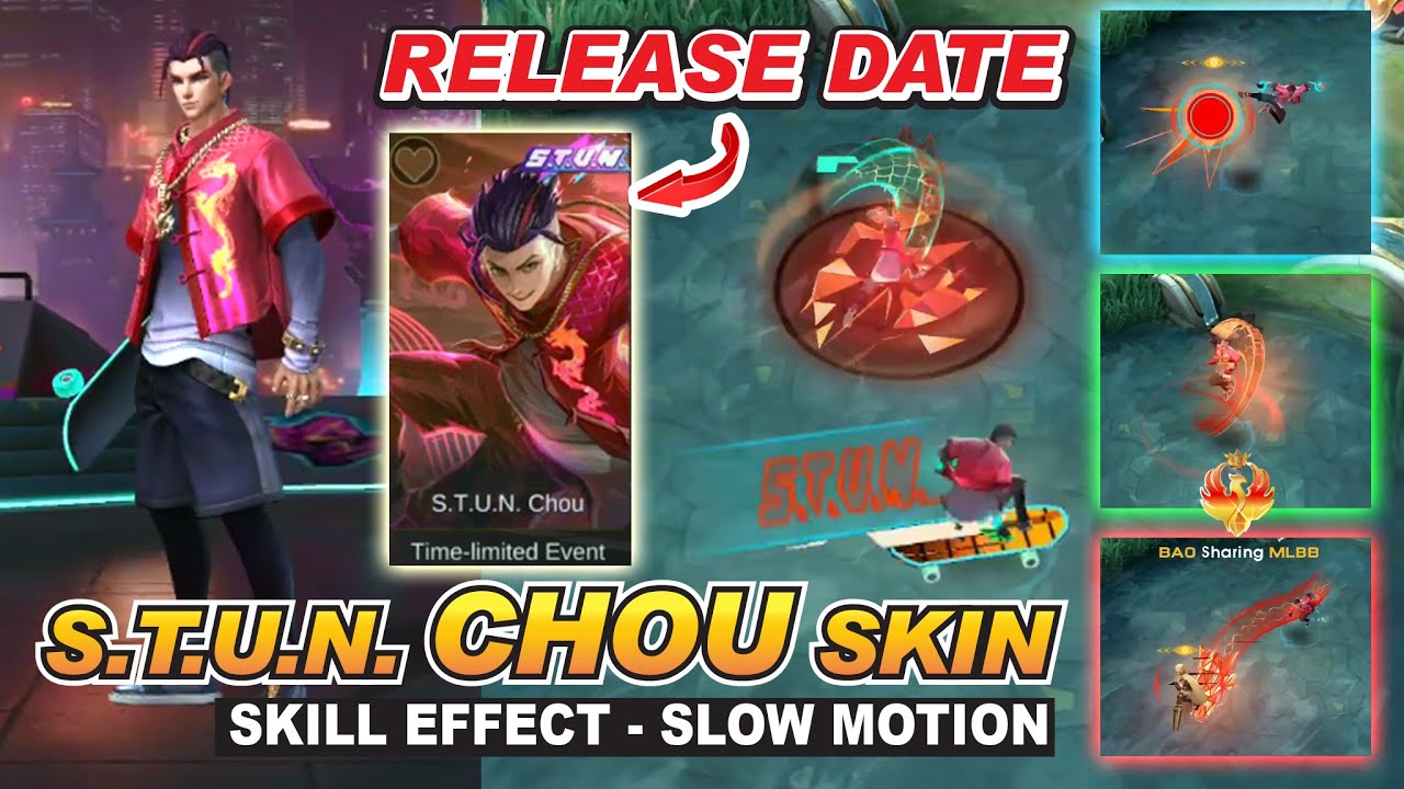 STUN CHOU RELEASE DATE | 515 eParty Event 2021 | New Skin Skill Effects ...