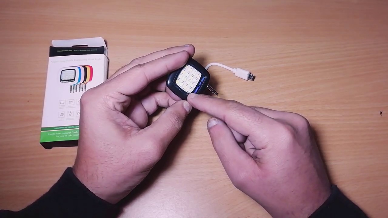 LED selfie flash light for tiktok videos - YouTube
