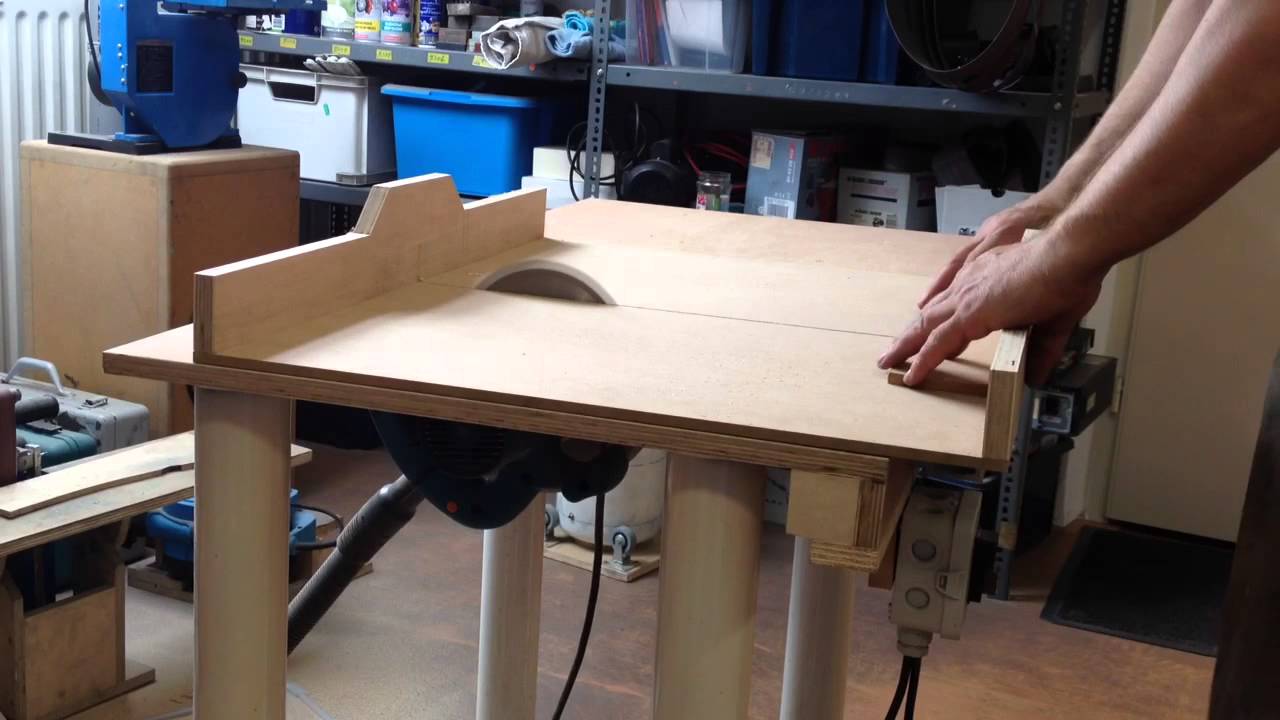 Table saw cross-cut sled - YouTube