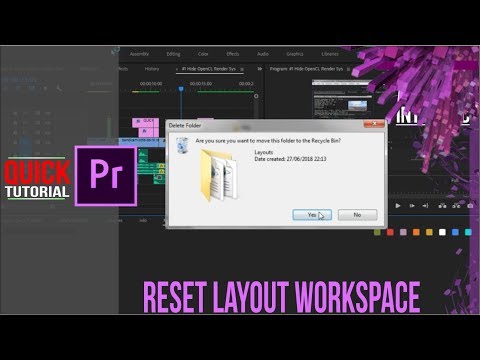 Reset Layout workspace to Default ~ YoutuberID